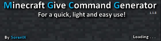 Minecraft Command Generator (/Give: Attributes, Effects, Enchants ... Minecraft Command Generator (/Give: Attributes, Effects, Enchants ...