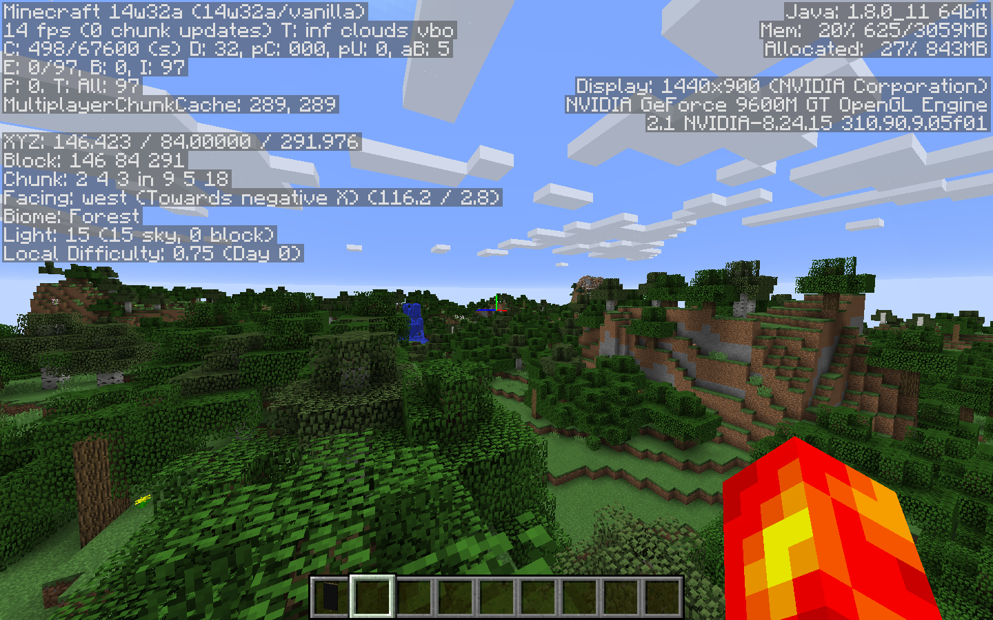 Benchmarking 32 Chunk Render Distance [14w31a] Recent Updates And Snapshots Minecraft Java