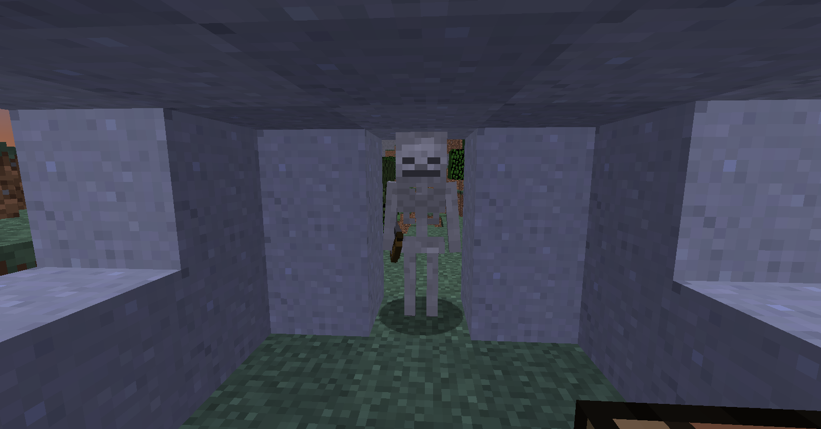 Strange skeleton standing doing nothing at my house site - Survival ...