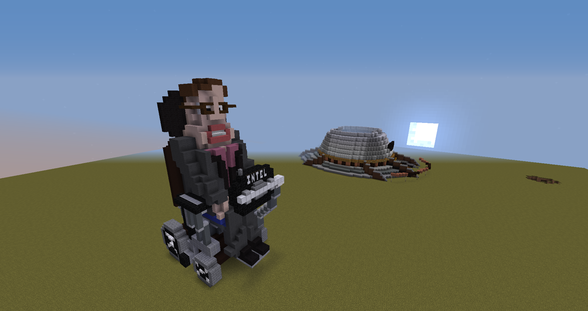 Stephen Hawking in Minecraft, by Van3ro : Minecraft