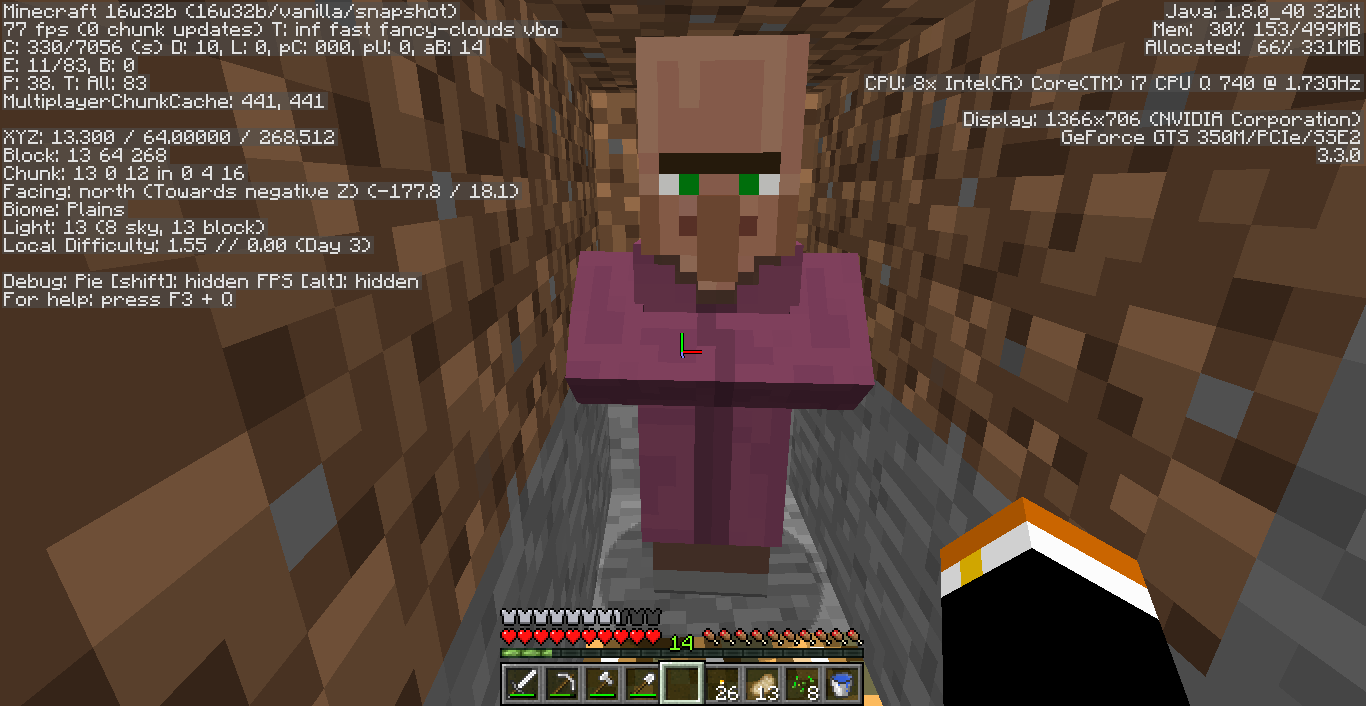 Naturally-Spawned Green Villager - Recent Updates and Snapshots ...