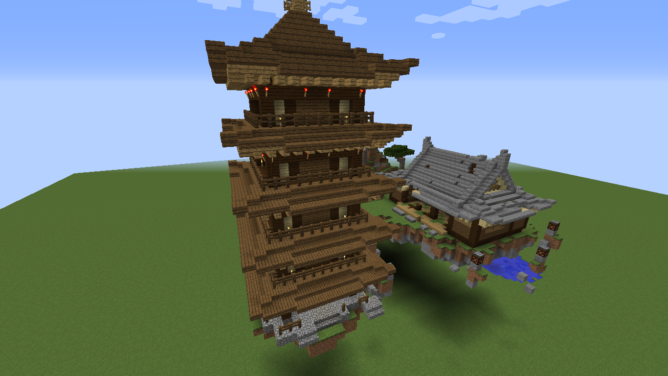 Minecraft Japanese House Roof
