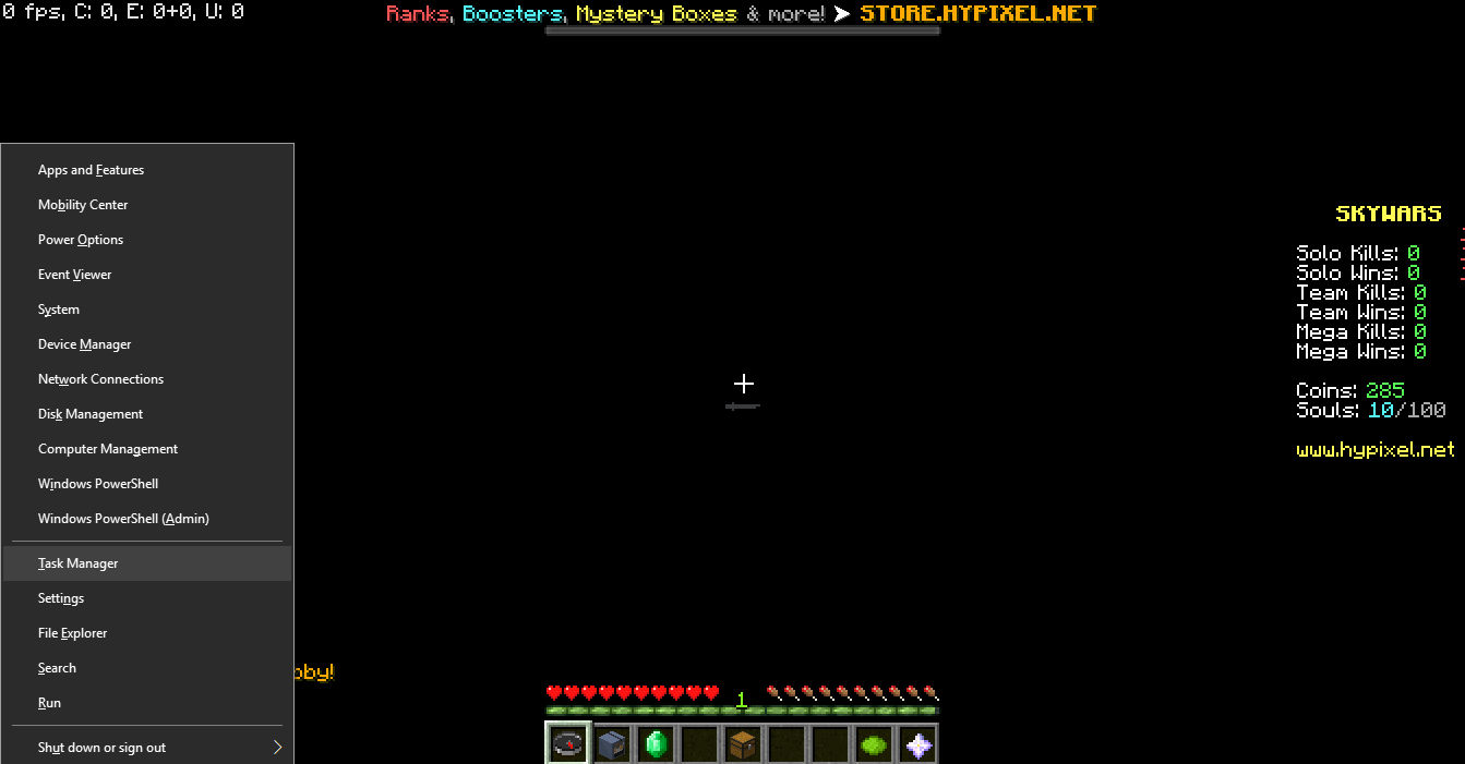 Any world is pure black with 0 FPS. Happens when I load a world/join a ...