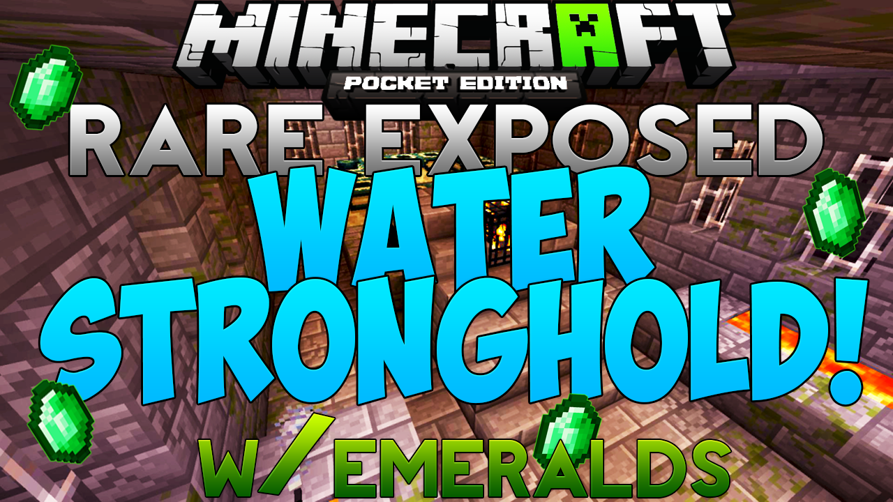 Rare Exposed UnderWater Stronghold! w/ Emeralds! Villages! - MCPE ... Rare Exposed UnderWater Stronghold! w/ Emeralds! Villages! - MCPE ...