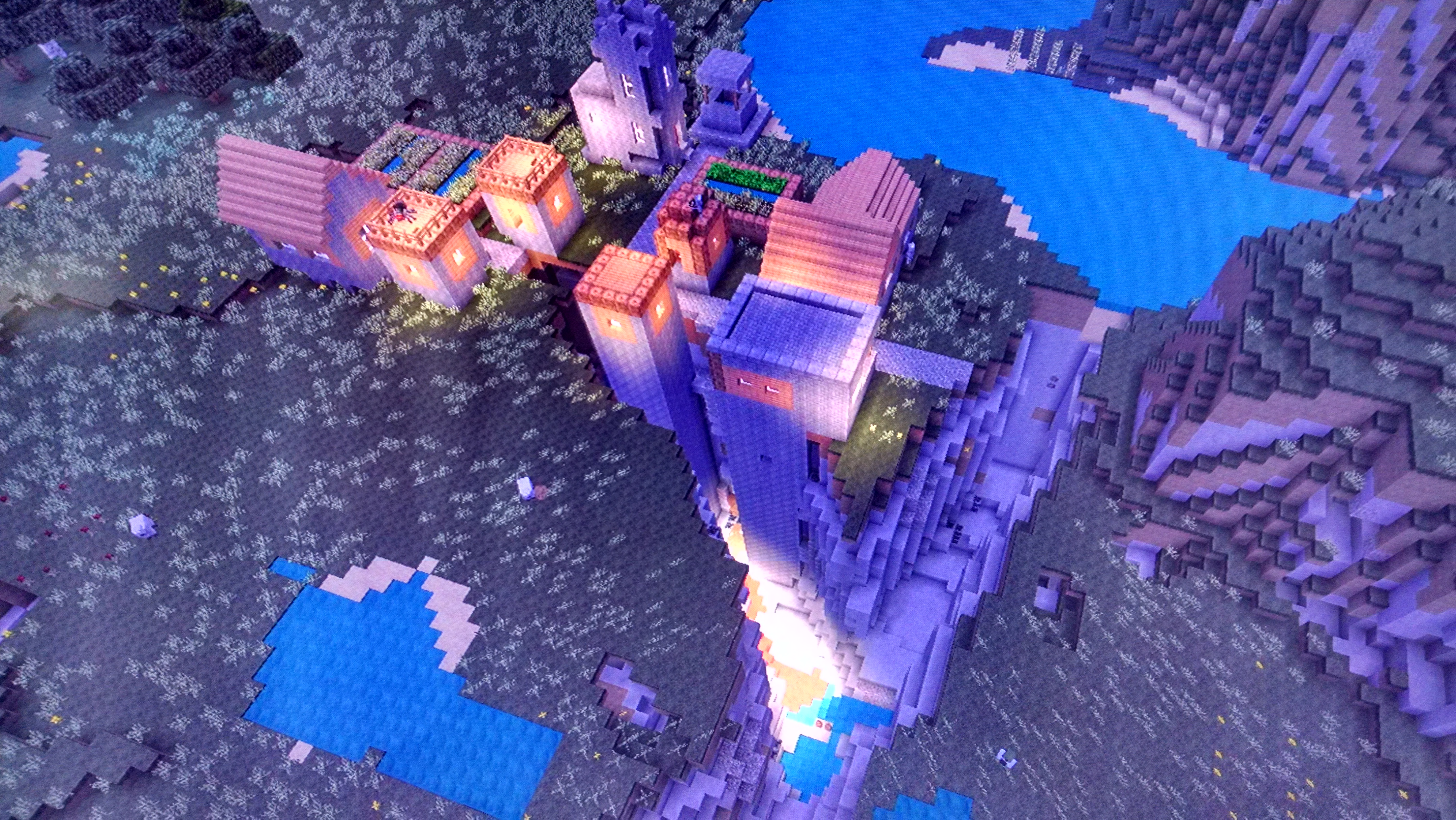 Village "fortress" on top of double ravine ! - Minecraft: Editions ...